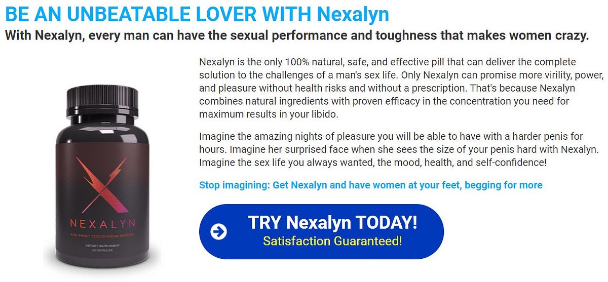 Nexalyn Testosterone Booster Review: Know Active Ingredients | by Mdacv ...