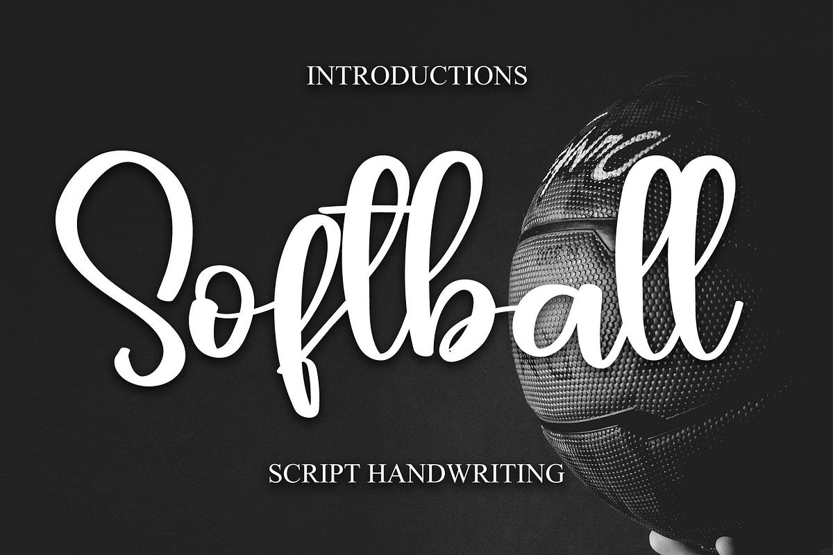 Softball Font - Miamosaic - Medium