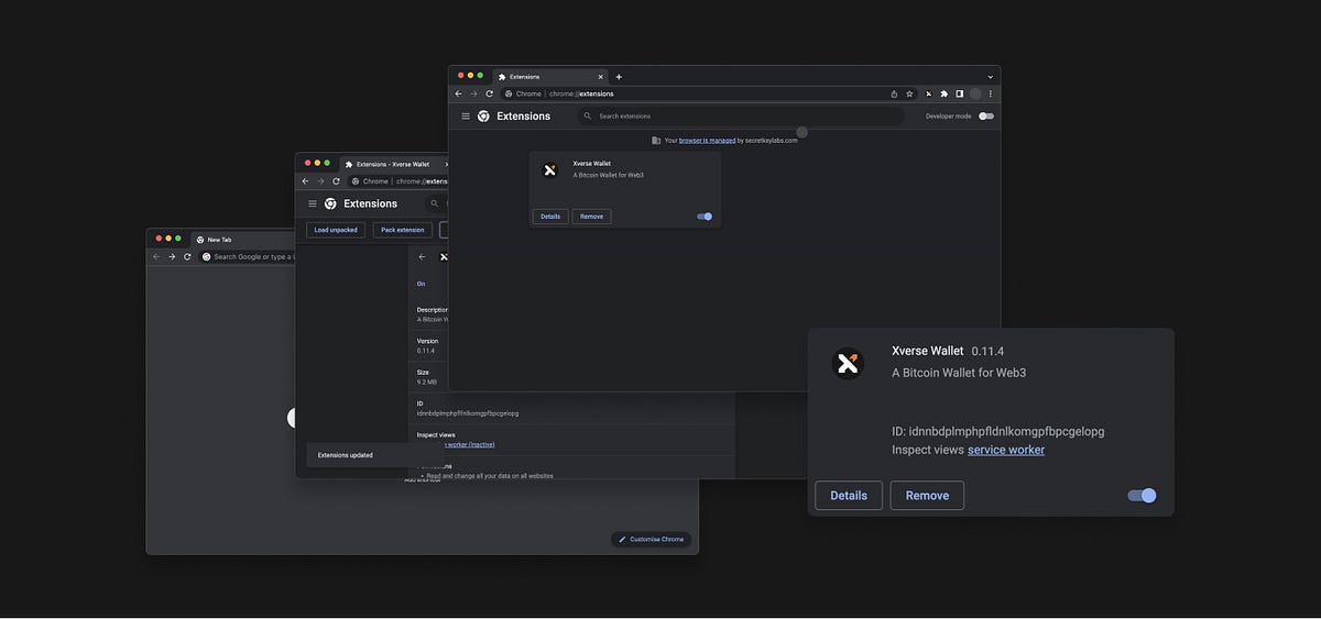 How to Manually Update Your Xverse Chrome Browser Extension - Xverse - Web3 Bitcoin Wallet - Medium