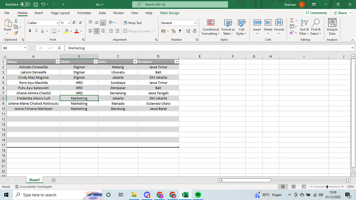 Cara Cepat Input Data di Excel [Part 1] | by Satria Excel | Medium