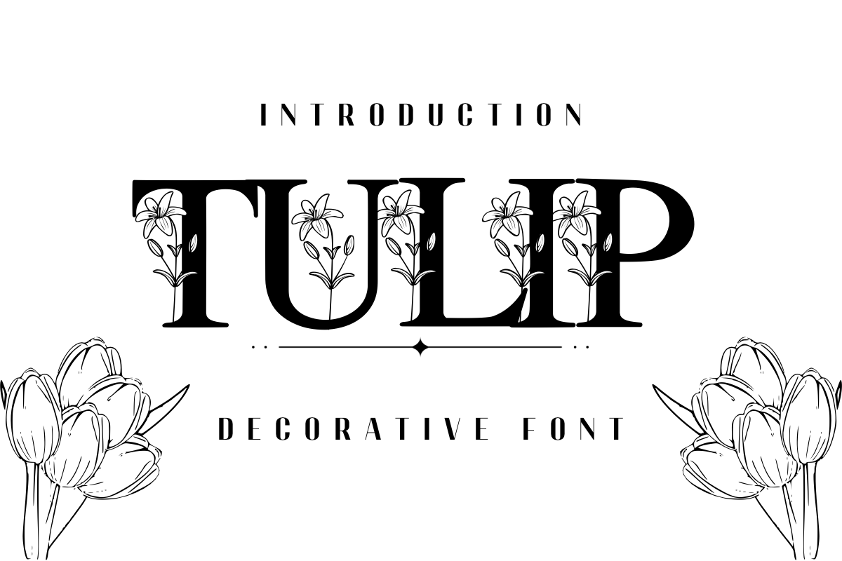 Tulip Decorative Font | by Gracegrid | Apr, 2024 | Medium