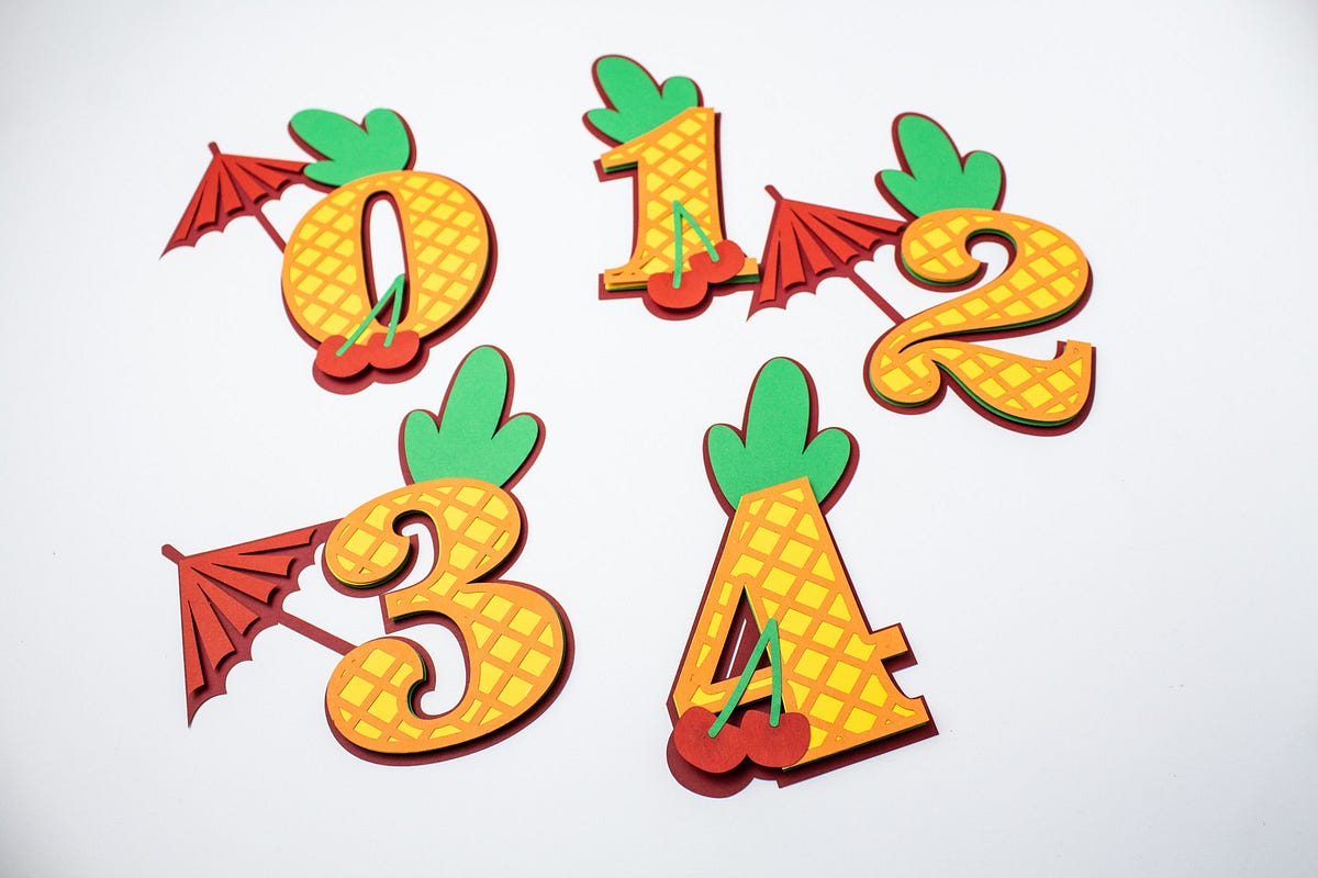 Summer Numbers 0–9 - Vladpatani - Medium