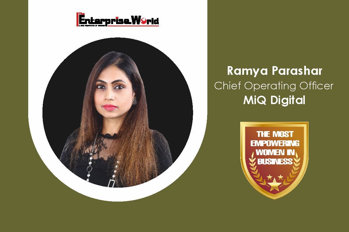 Ramya Parashar- Driving Business Excellence with Impeccable Leadership | by The Enterprise World ...