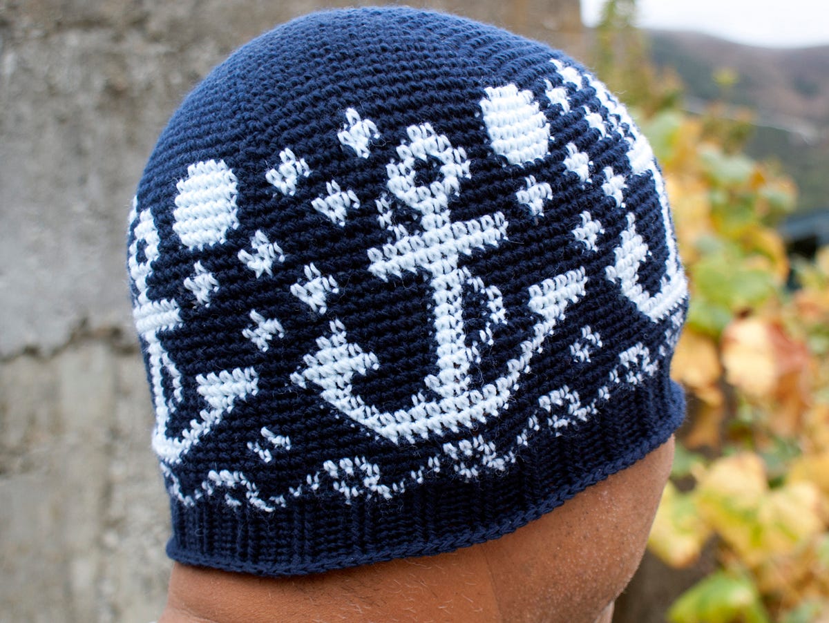 Nautical Nights Beanie Crochet Pattern (Printable Crochet Patterns ...