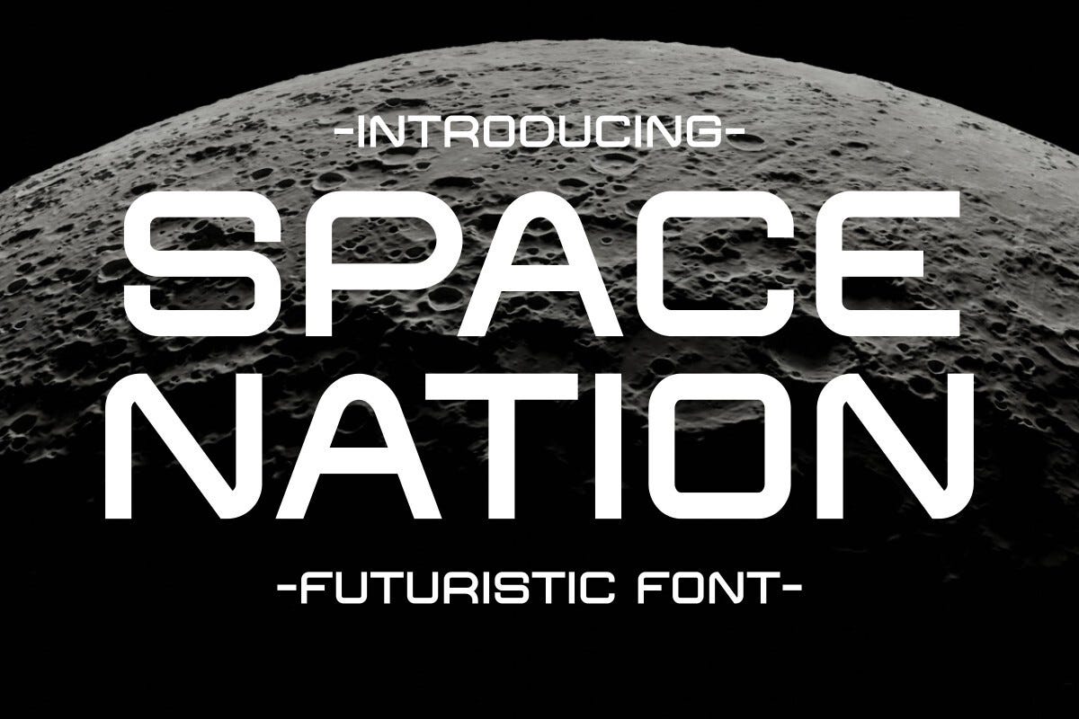 Space Nation Display Font | by Chloecipher | Apr, 2024 | Medium