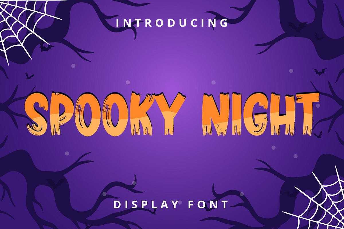 Spooky Night Font - Isabellaink - Medium