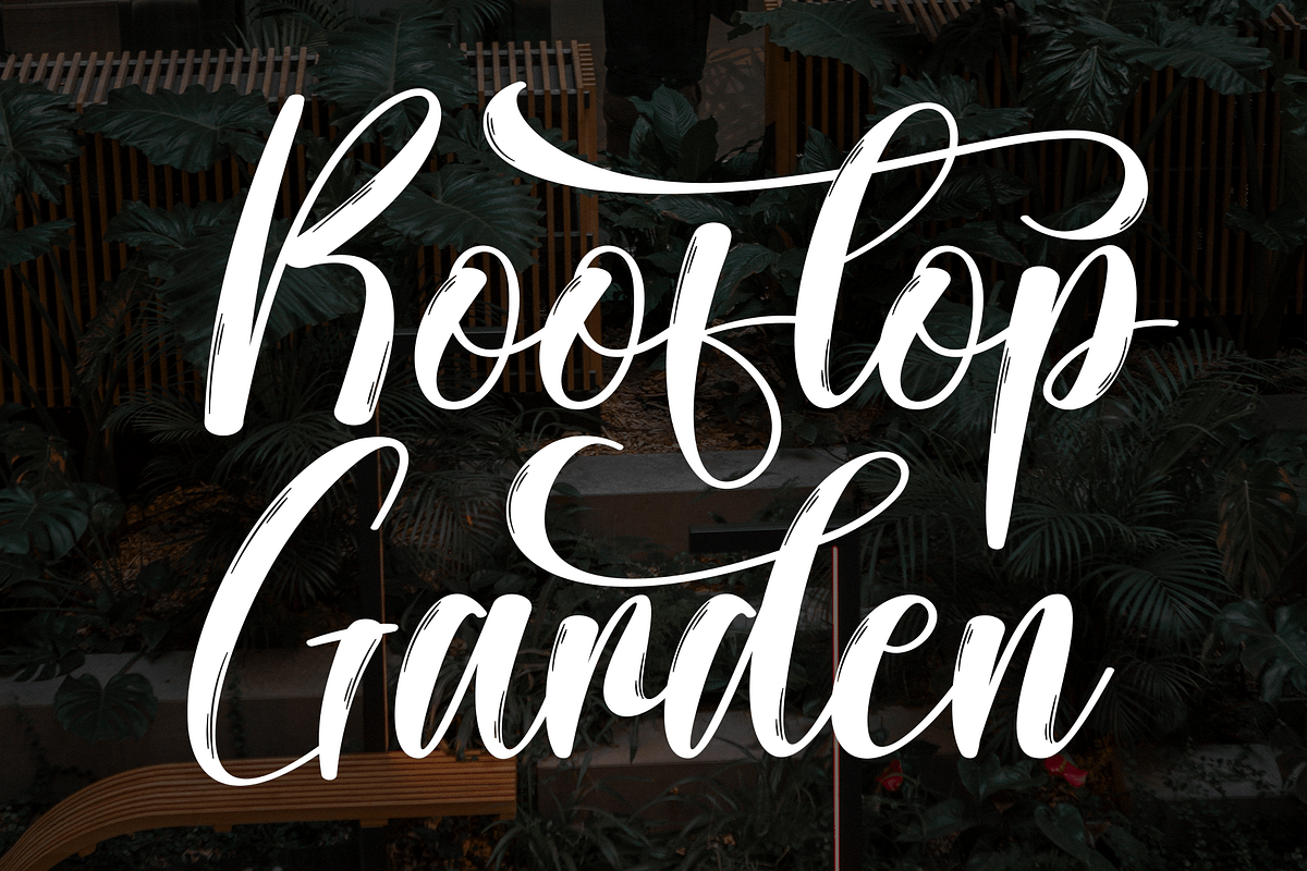 Rooftop Garden Font - Lilylumos - Medium