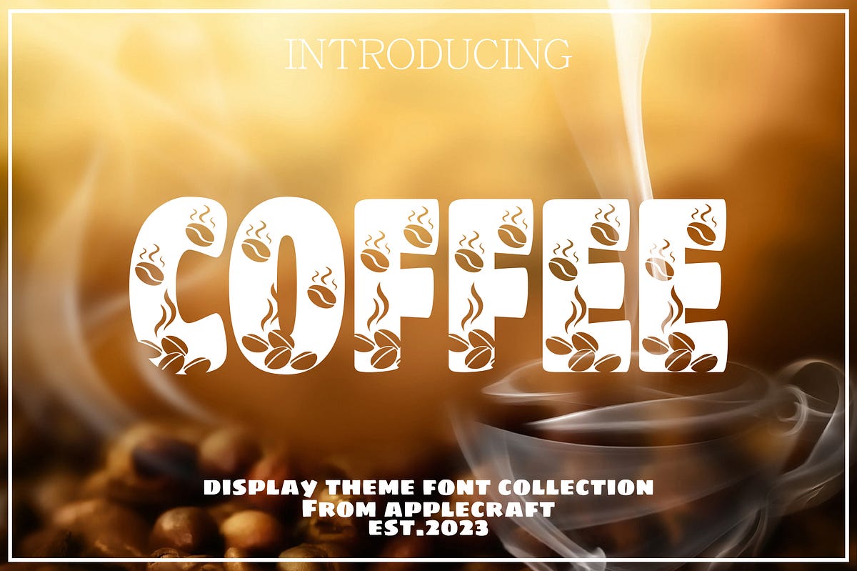 Coffee Font - Miamosaic - Medium