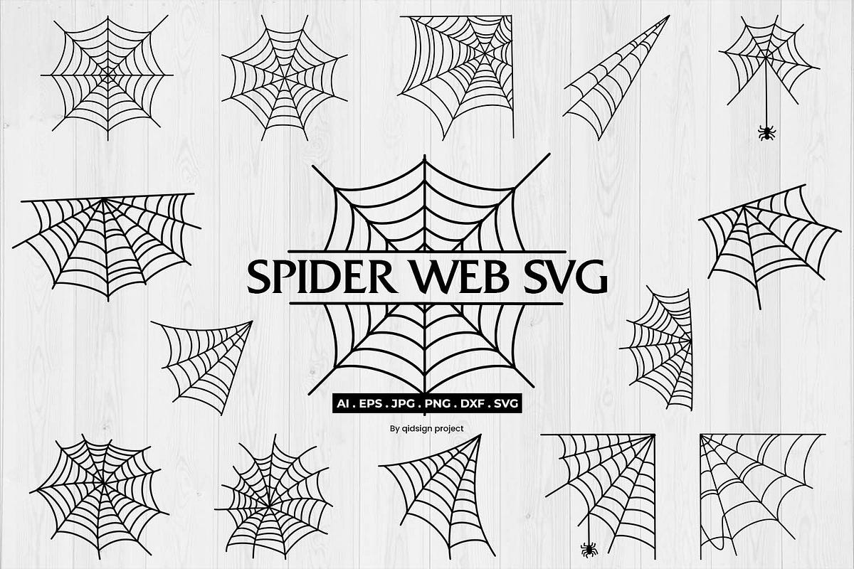 Spider Web Svg | 15 Variations | by Craftycarla | Jun, 2024 | Medium