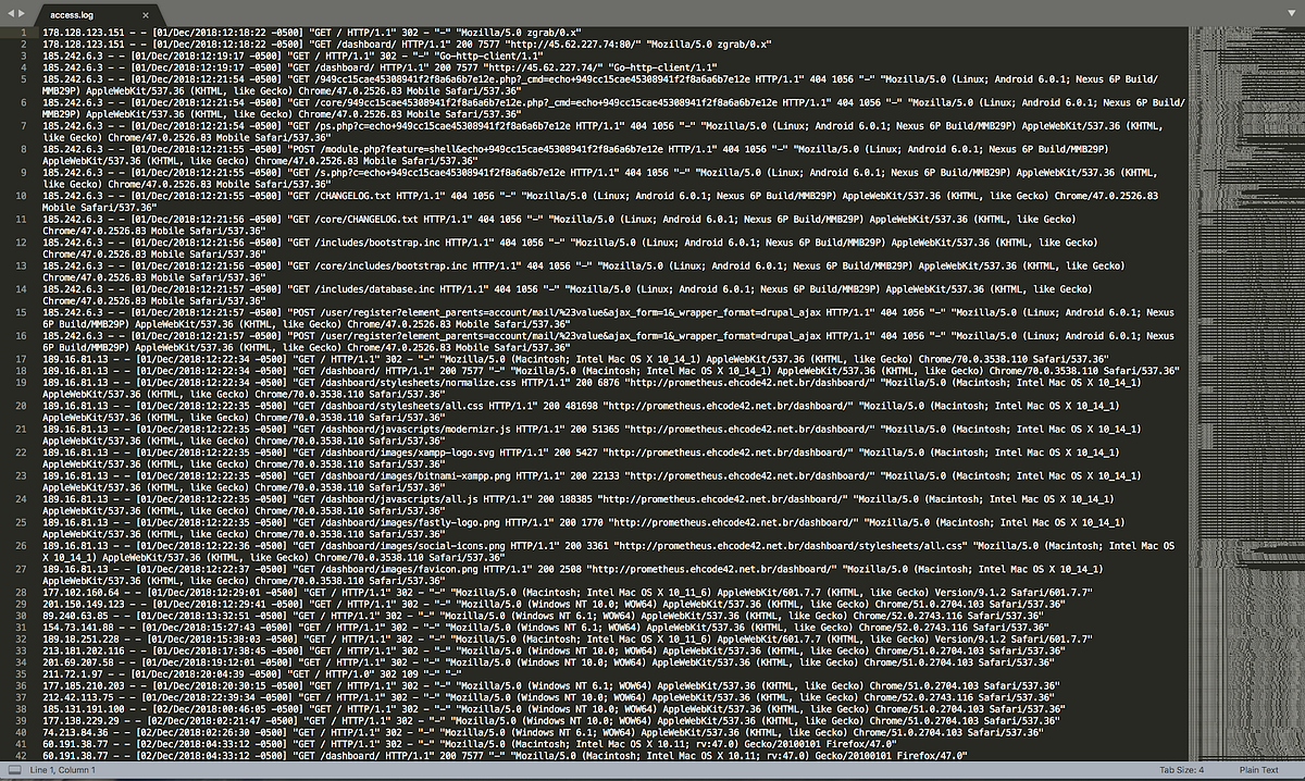 Apache log analysis with Sublime Text 3 | by TStillz | Medium