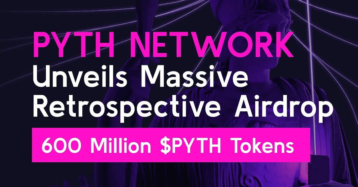 🎊🔗 Pyth Network’s Historic Link: Retrieve 600 Million $PYTH Tokens in the Classic Airdrop! | by ...