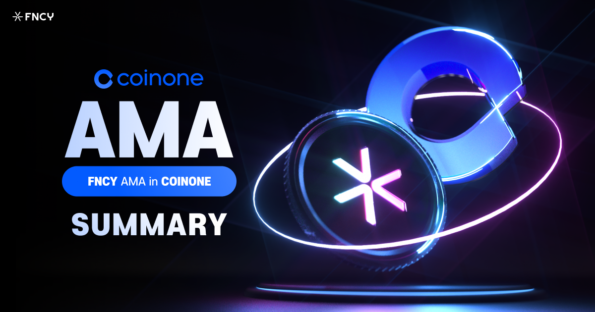 FNCY AMA in Coinone. There was a Korean AMA at Coinone last… | by FNCY | FNCY | Medium