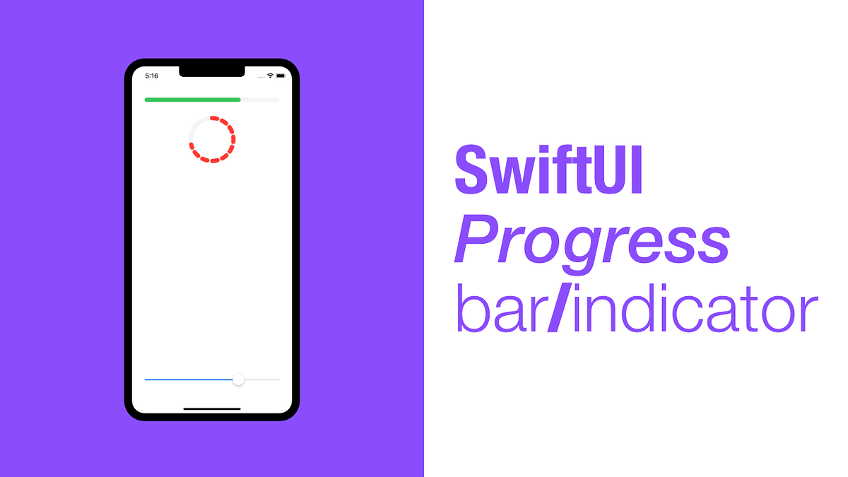 SwiftUI Progress bar/indicator. Orginally published at… | by Darren | Programming with Swift ...