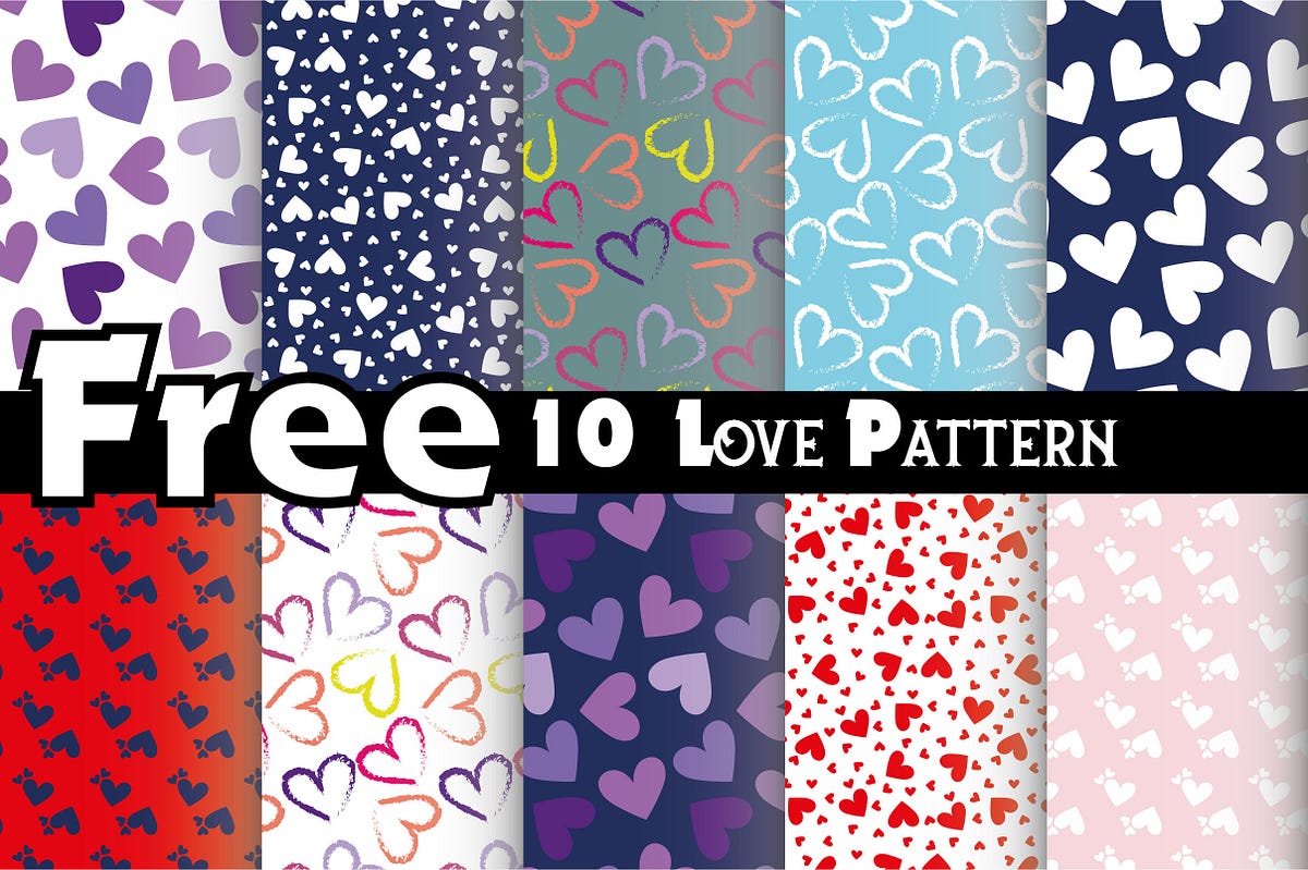 Free Love Pattern Design - Miamingle - Medium