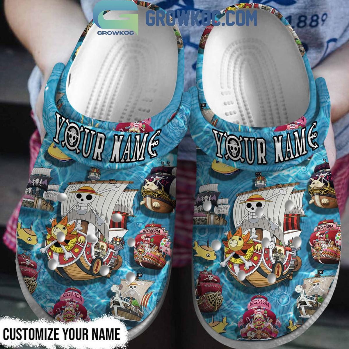 One Piece The Straw Hat PiratesPersonalized Crocs Clogs | by ...