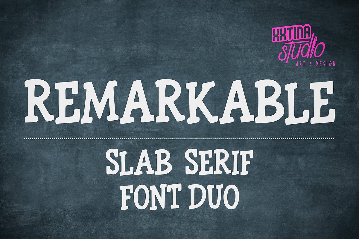 Remarkable Font (Slab Serif Fonts) | by Arttechtom | Apr, 2024 | Medium