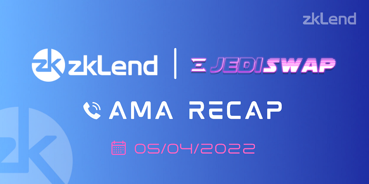 zkLend X JediSwap 4월 5일 AMA 요약. 지난주 초, 지케이렌드(zkLend)의 공동창립자인 제인(Jane)과 ...