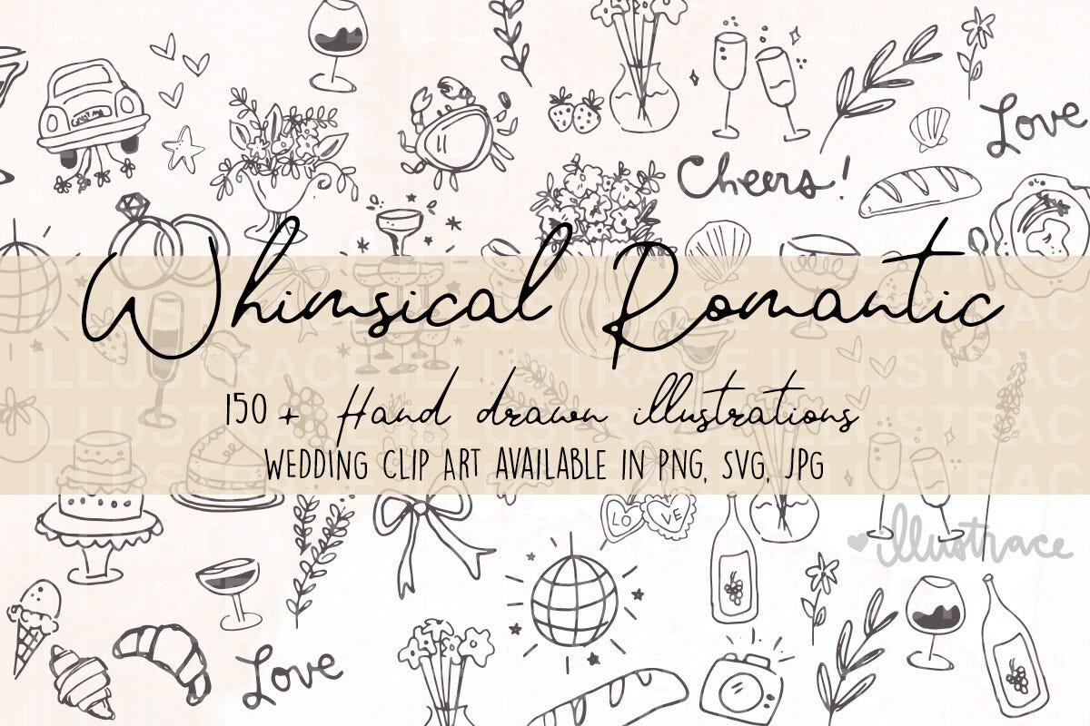 Whimsical Wedding Hand Drawn Icon Free | by Quantumquirk | Sep, 2024 ...