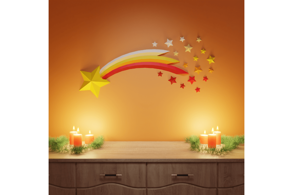 3D Papercraft Shooting Star | by Leejunhe | Jun, 2024 | Medium