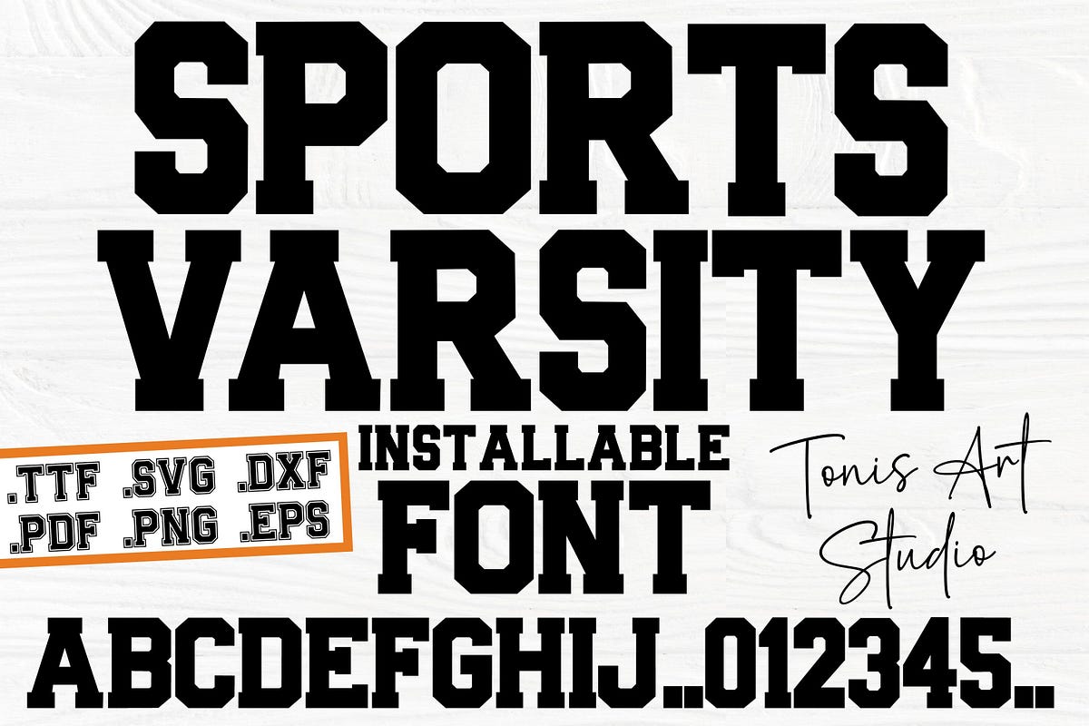 Sports Varsity Font | by Circuitchroma | Sep, 2024 | Medium