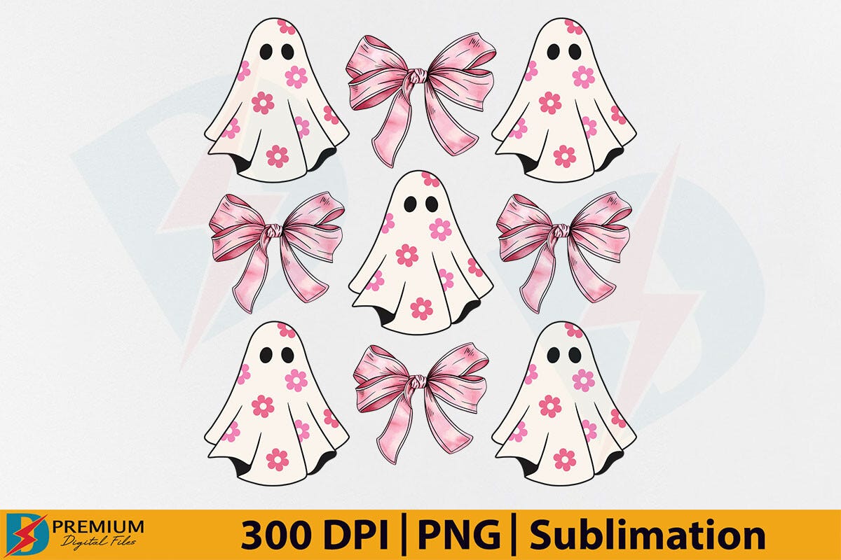 Halloween Coquette Pink Bow Ghost PNG Free | by Metamorph | Jul, 2024 ...