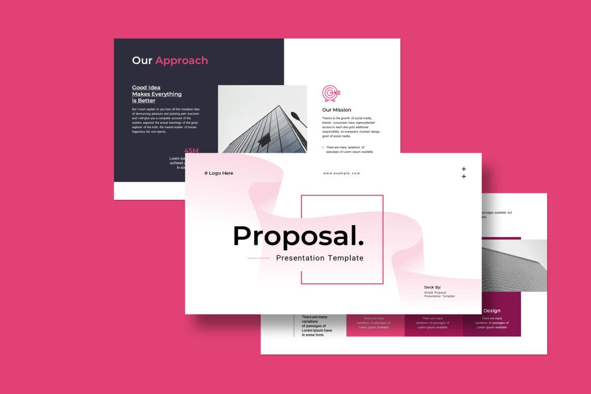 Make a Bold Statement with the Business Red Proposal PowerPoint ...