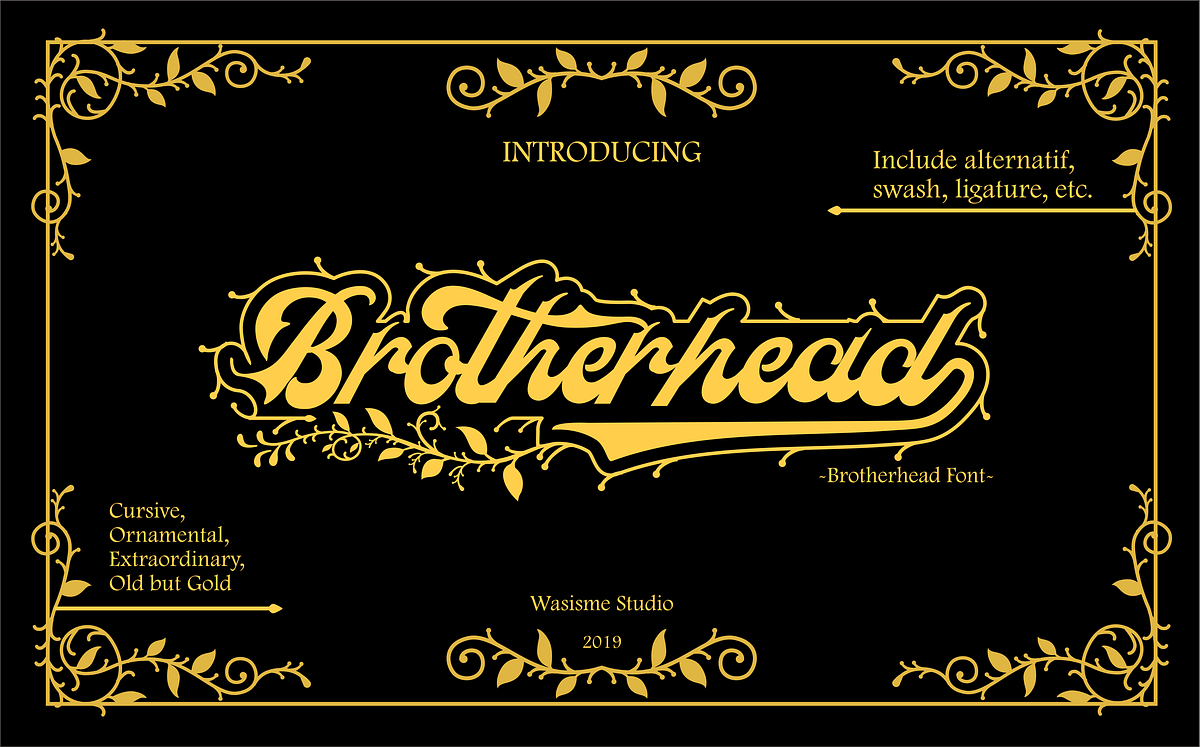 Brotherhead Font - Byteballadeer - Medium
