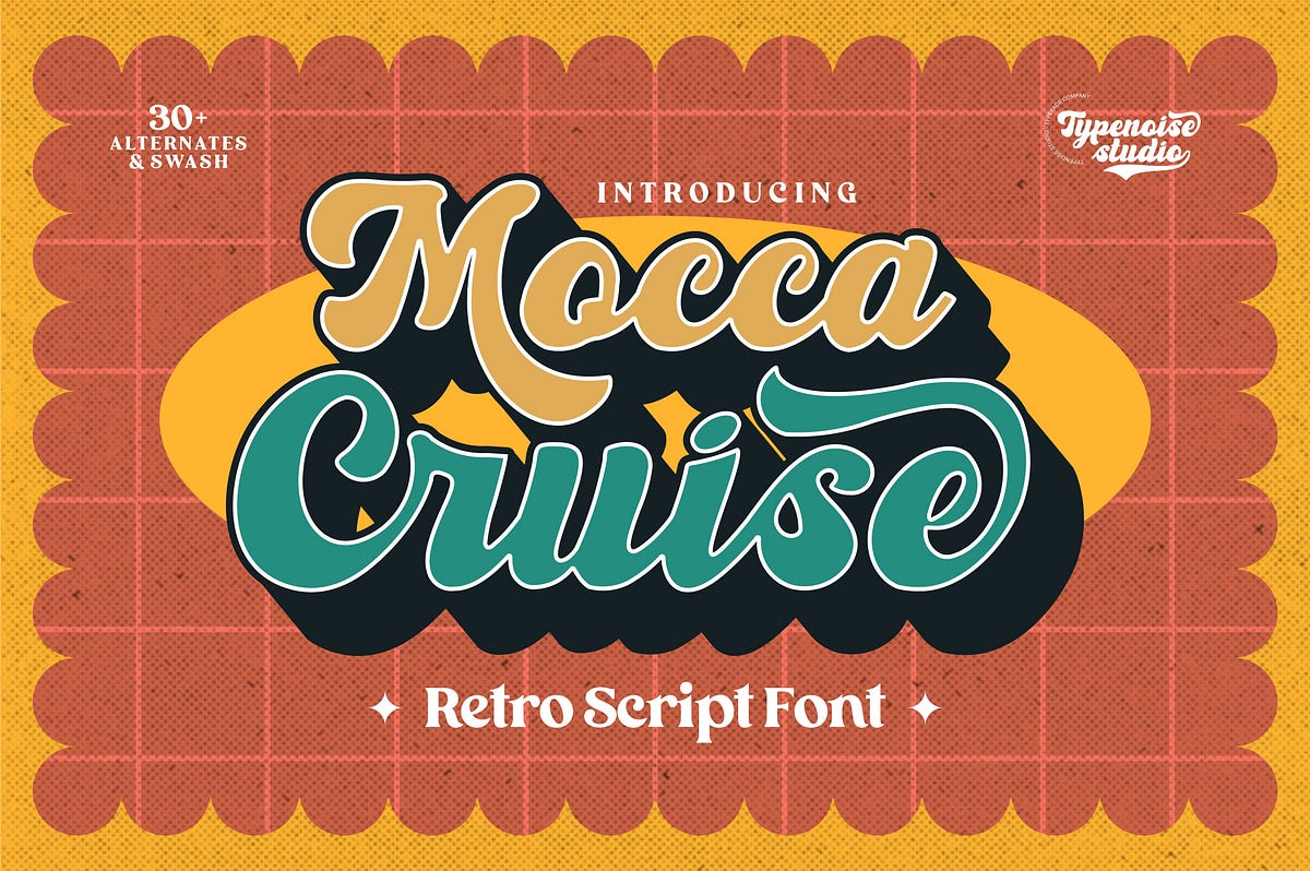 Mocca Cruise Font - Miamirabilis - Medium