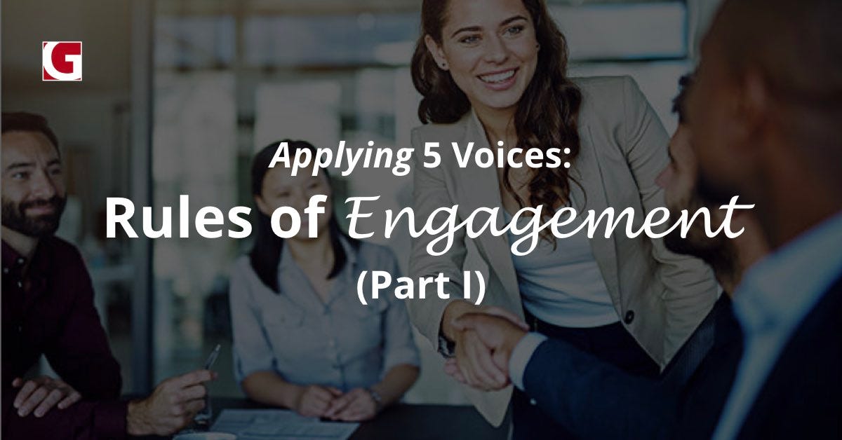 Applying 5 Voices: Rules of Engagement (Part I) | by GiANT | GiANT ...