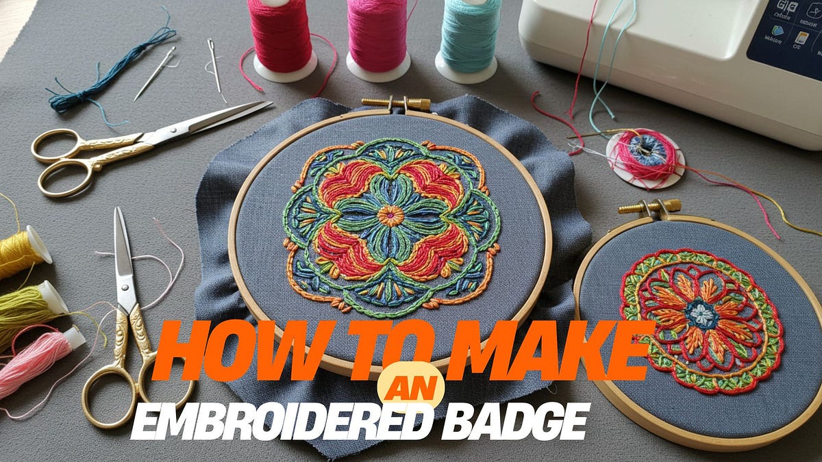 How to Make an Embroidered Badge. How to Make an Embroidered Badge | by ...