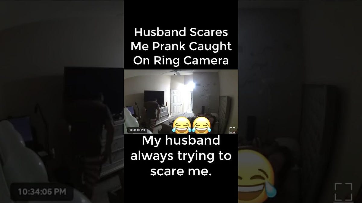 Husband Scares Me Prank Caught On Ring Camera | Doorbell Camera Video ...
