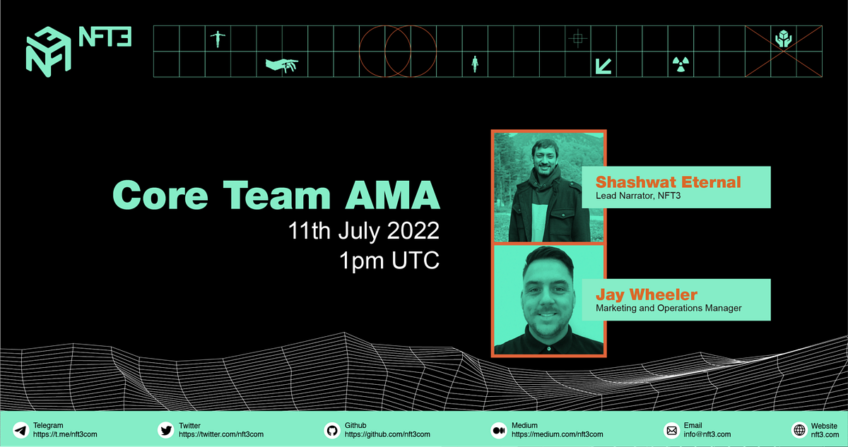NFT3’s First Core Team AMA Recap. Monday, July 11 2022 was the first ...