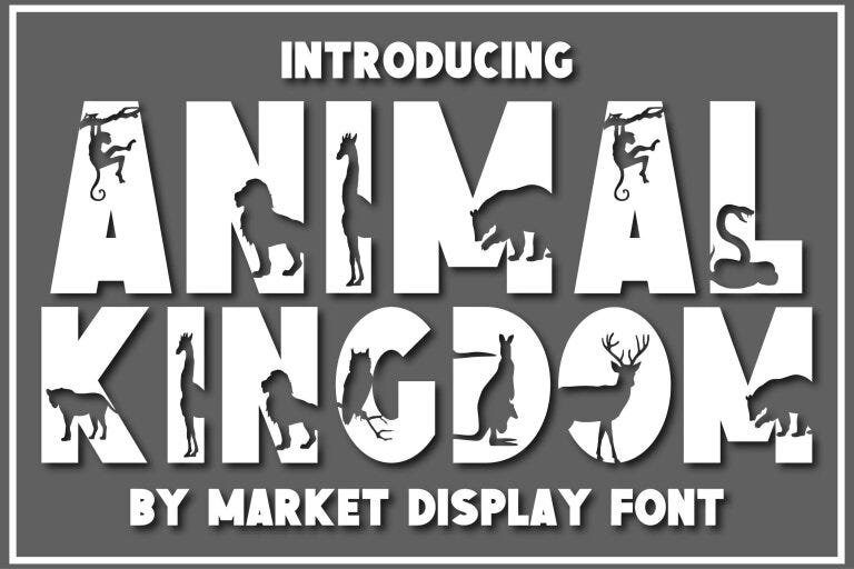 Animal Kingdom Font Download Free - Kaikaisun89 - Medium