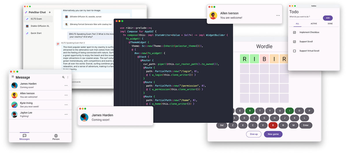 Ribir v0.1.0 | Non-intrusive declarative GUI framework for Rust | by RibirX | Medium