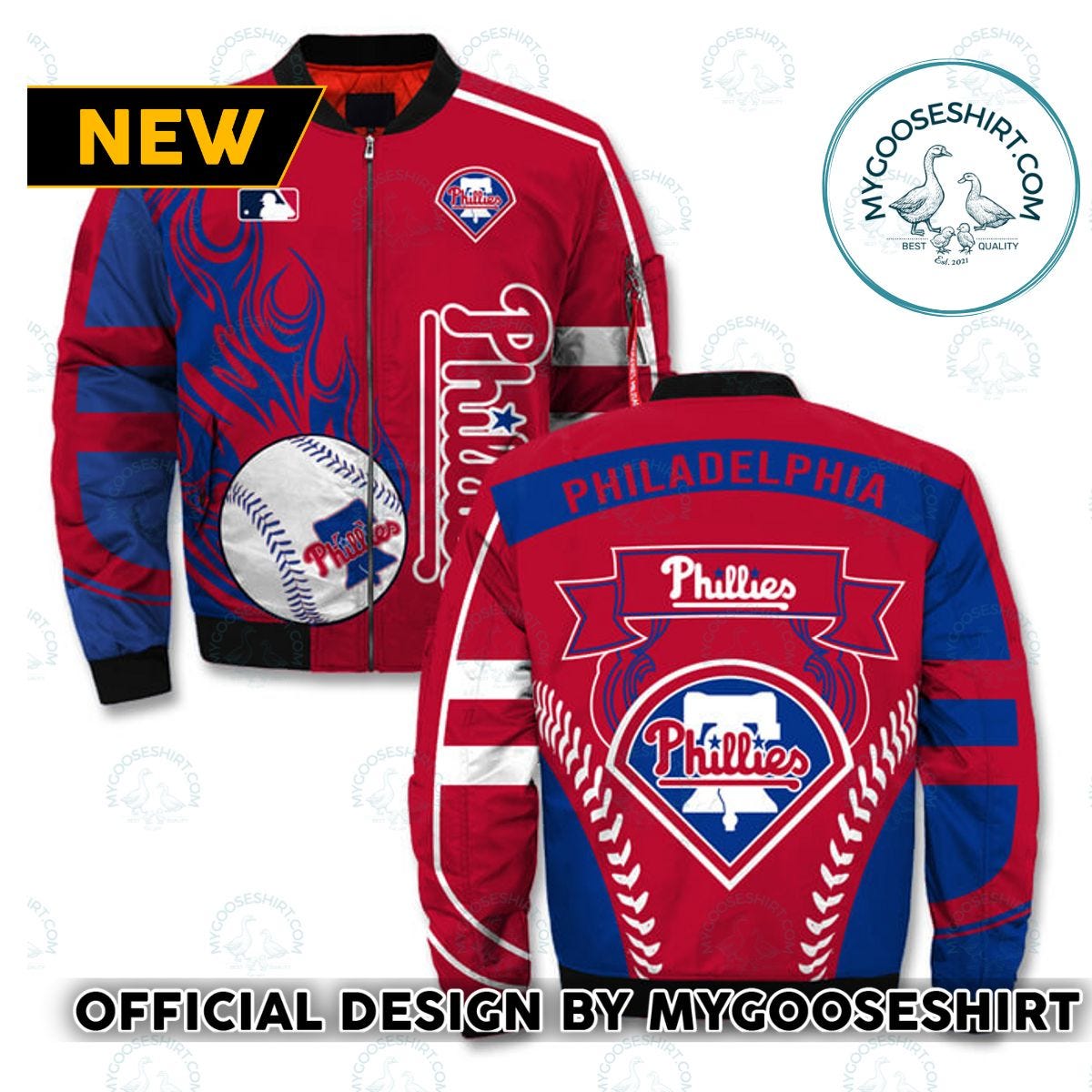MLB PHILADELPHIA PHILLIES BASEBALL TEAM BOMBER JACKET | by Mygoosesp ...