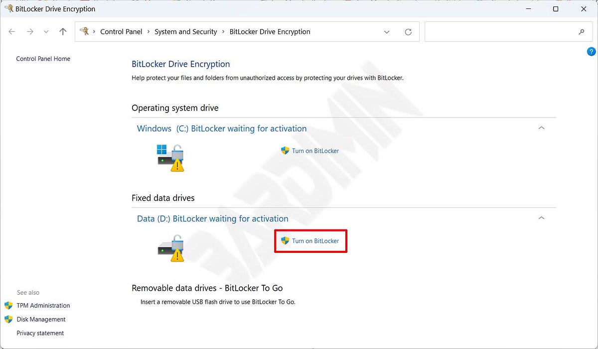 How To Enable Or Disable Bitlocker Encryption In Windows By Bardimin