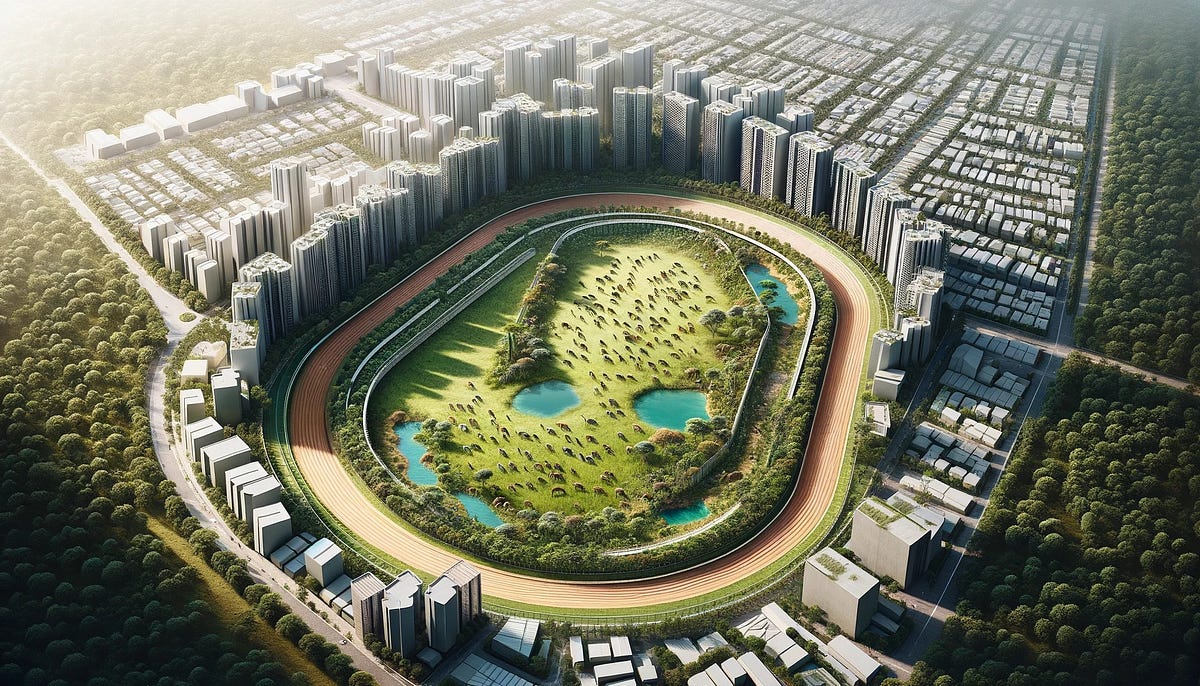 Transforming racecourses into nature reserves, drawing inspiration from ...