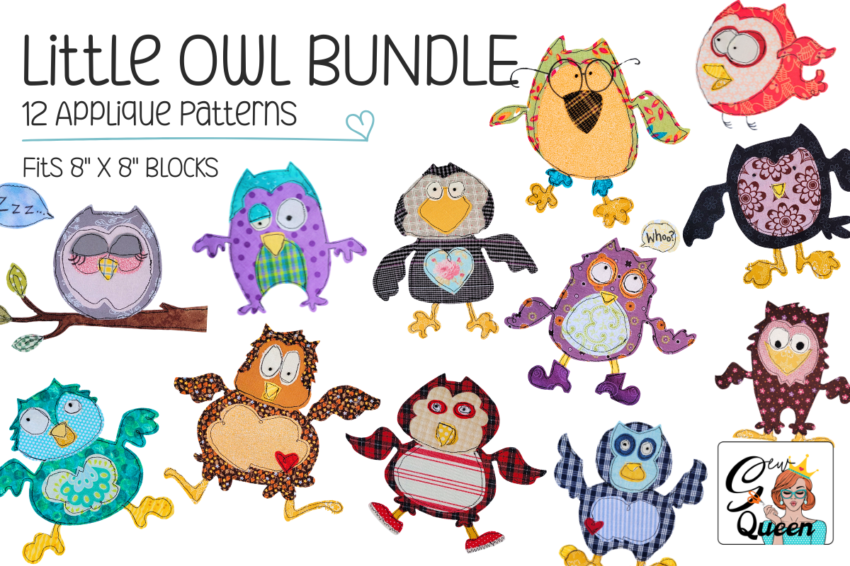 Little Owls BUNDLE -12 Applique Patterns | by Teachcraft | Jun, 2024 ...