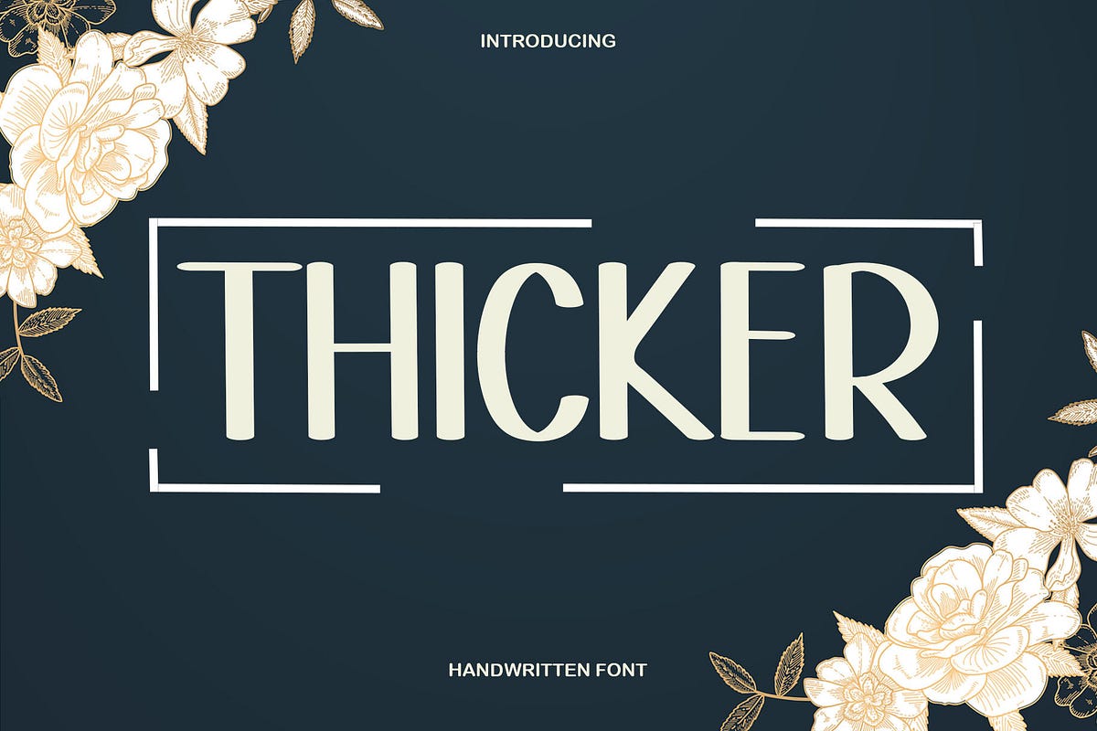 Thicker Font - Lilyluminary - Medium