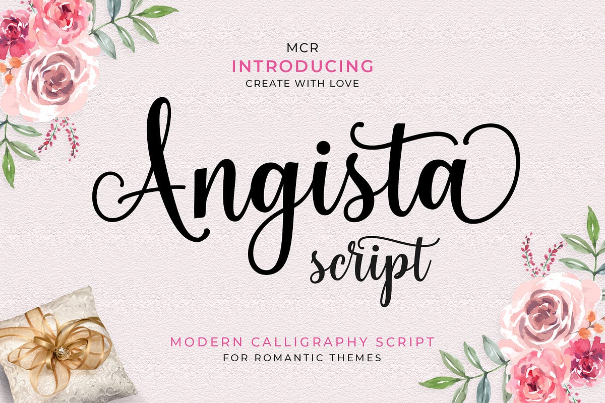 Angista Script Font - Vectorverve - Medium
