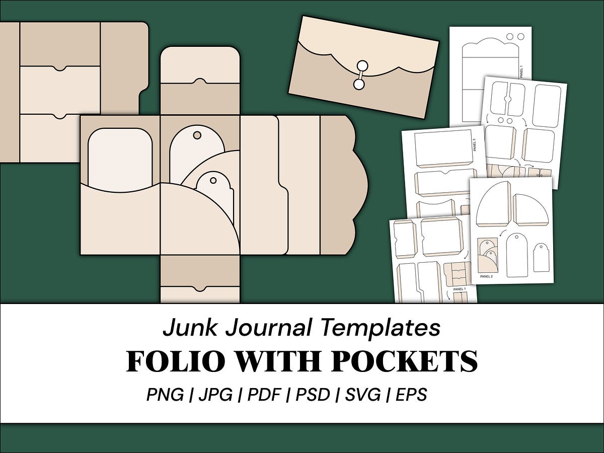 Junk Journal Template Folio Templates | by Leejunhe | Jul, 2024 | Medium