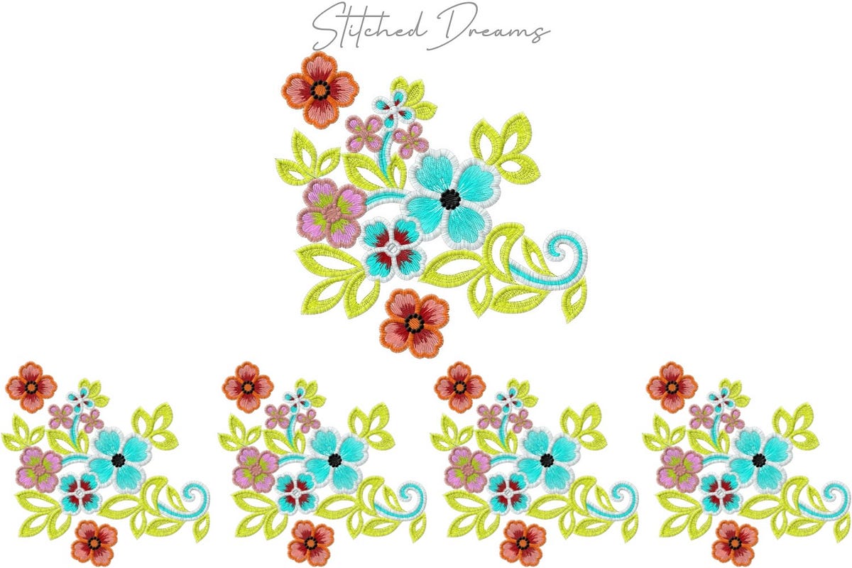 Floral Fantasy Embroidery Borders Free Download | by Azuraaether | Apr ...