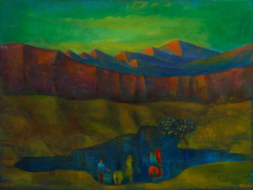 Carlo Mense — Mountain Lake, 1960 | by Art Appreciated | Medium