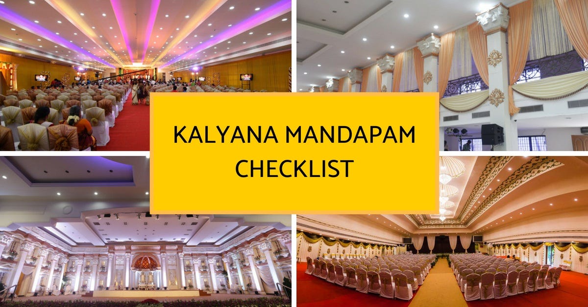 Things You Need To Know Before Booking A Mandapam In Chennai! | by ...