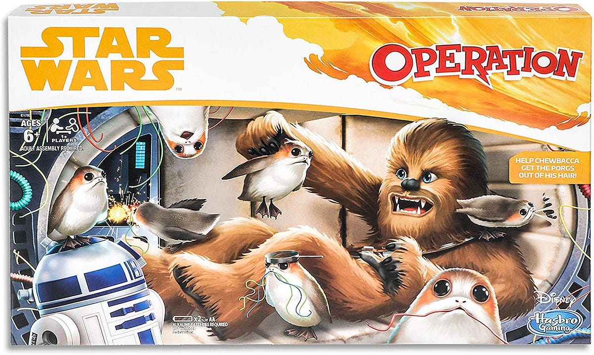 Operation — Chewbacca Edition — Kids Board Games — Star Wars Han Solo ...