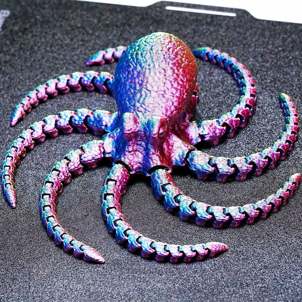 UpUns 3D Printed One-piece Octopus, Laser Octopus Colorful Mollusk ...