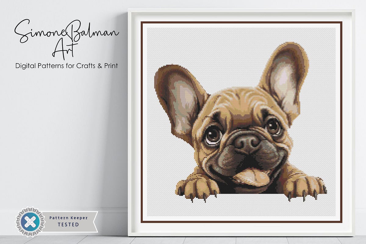French Bulldog Cross Stitch Pattern (Cross Stitch Patterns) | by ...