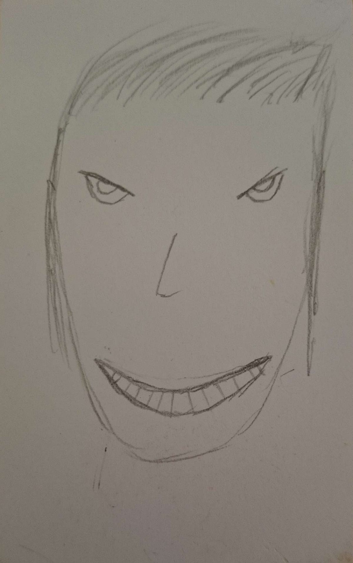 Day 39: Evil gone badly. This face is plainly badly-drawn. No… | by ...
