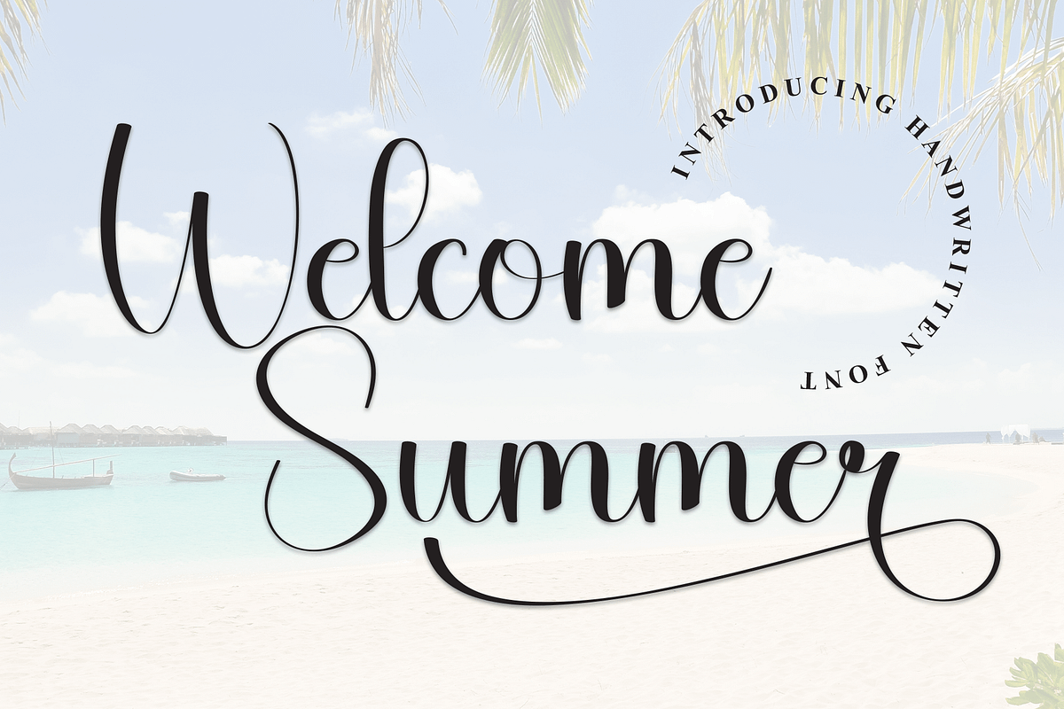 Welcome Summer Font (Script Fonts) | by Vectorval | Apr, 2024 | Medium