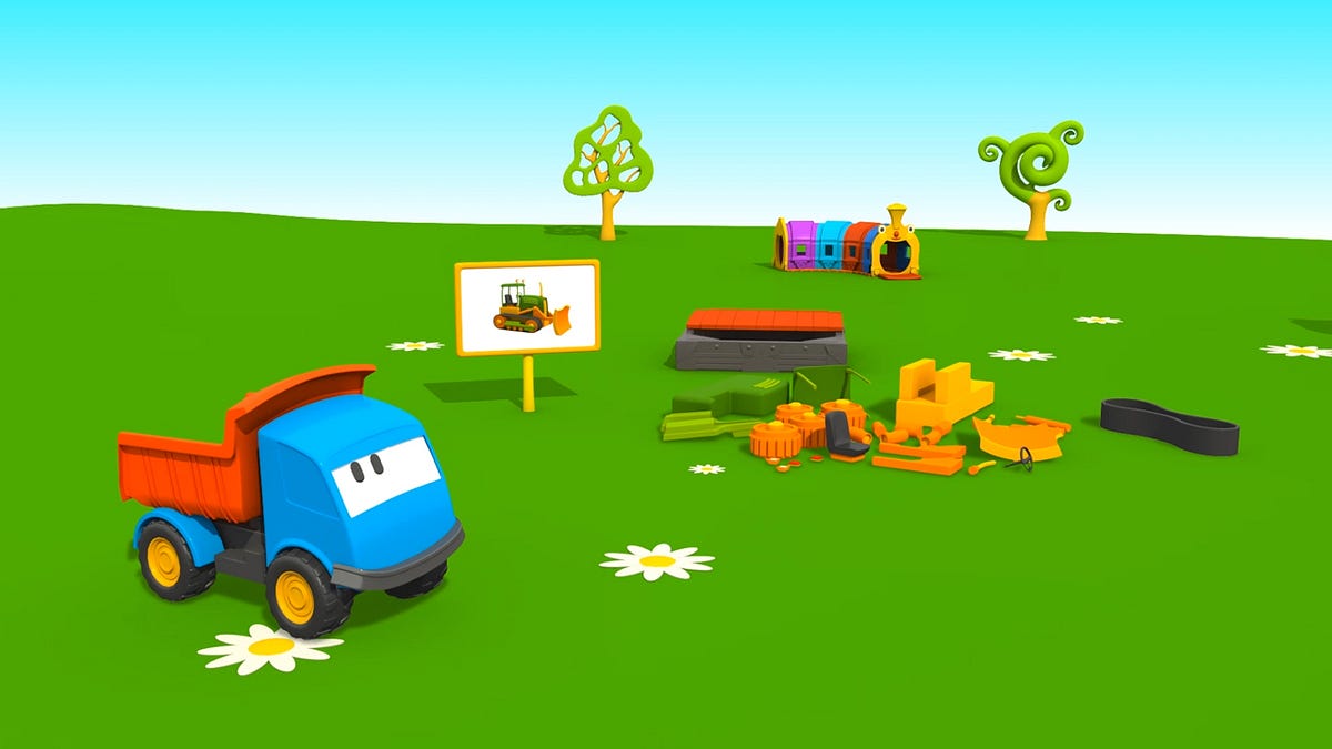 Cartoni Animati per Bambini: Leo il Camion Curioso e il Bulldozer | by ...